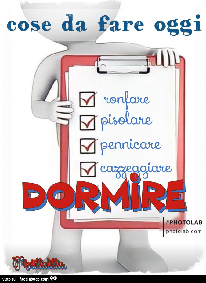 Cose da fare oggi - Facciabuco.com