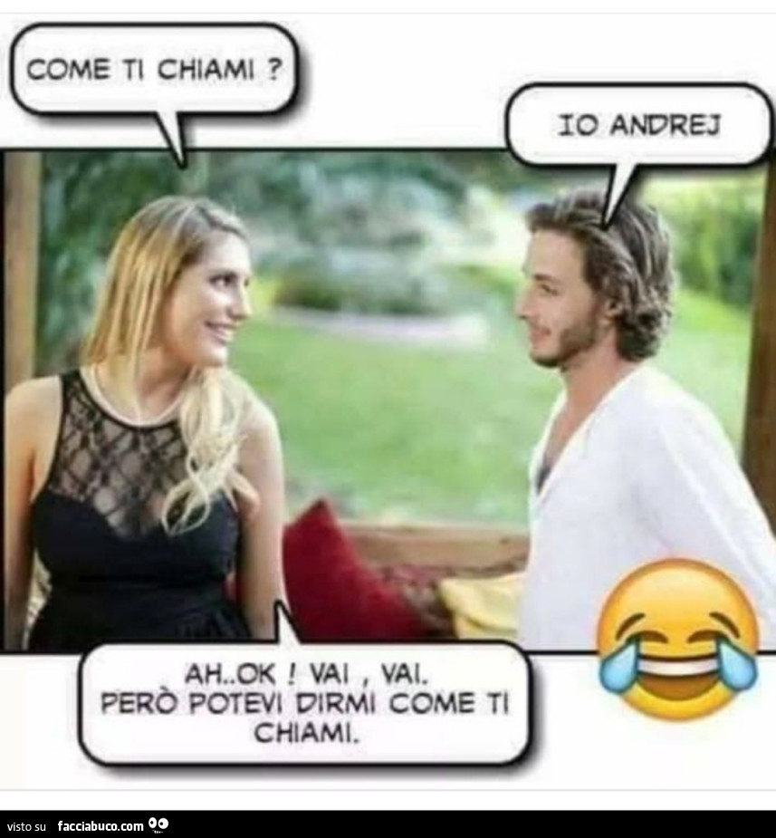 Come ti chiami - Facciabuco.com
