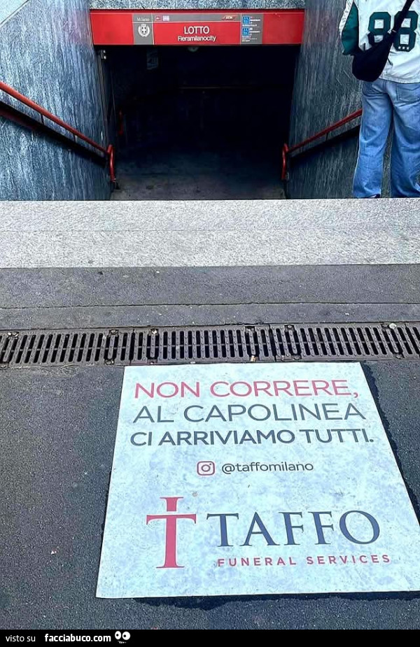 La geniale campagna di Taffo all'esterno delle fermate metro di Milano ...